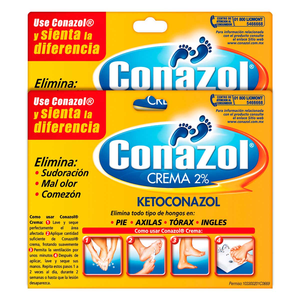 Crema Conazol 2 Cajas con Tubo de 30g | Chedraui