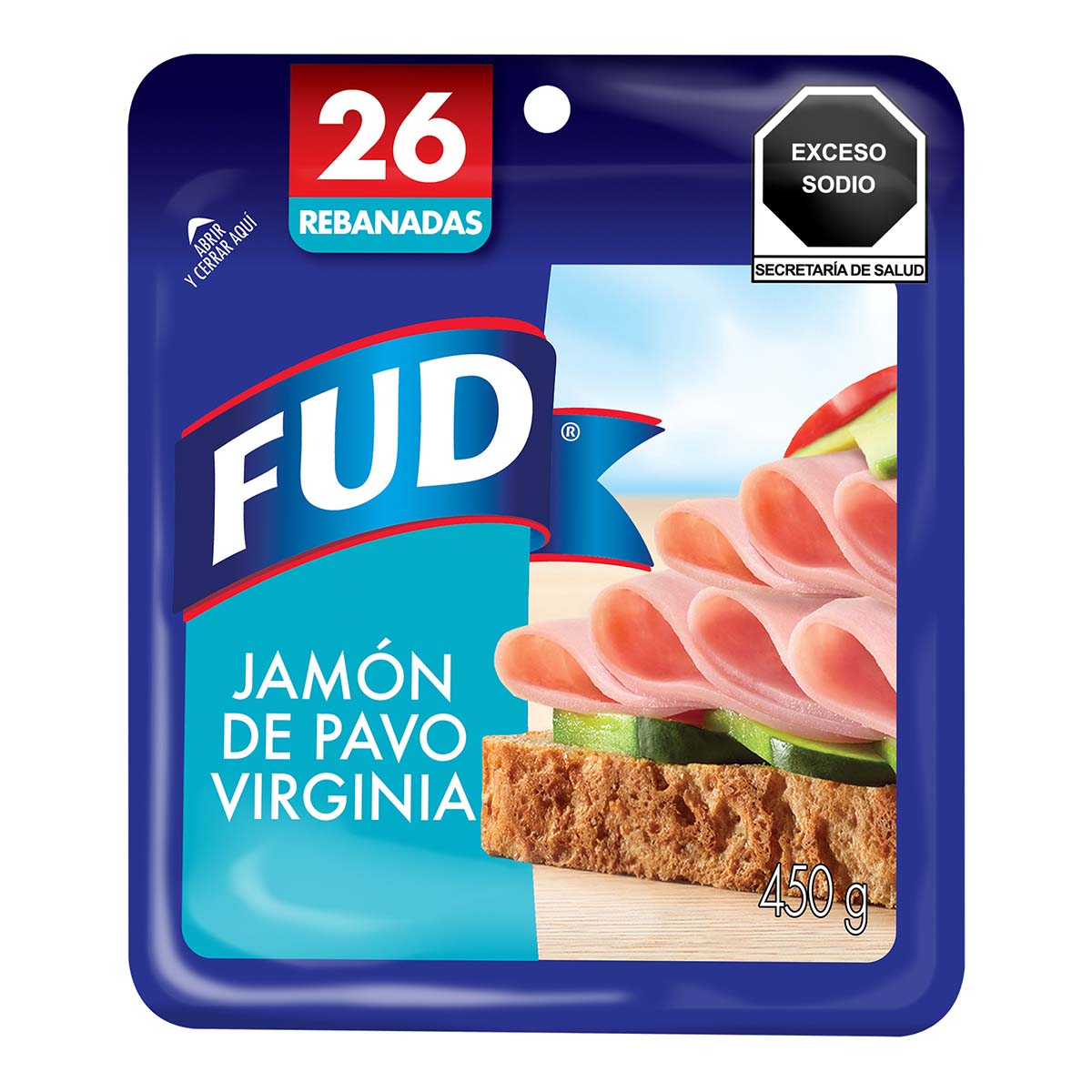 Jamón de Pavo Fud Virginia 450g | Chedraui