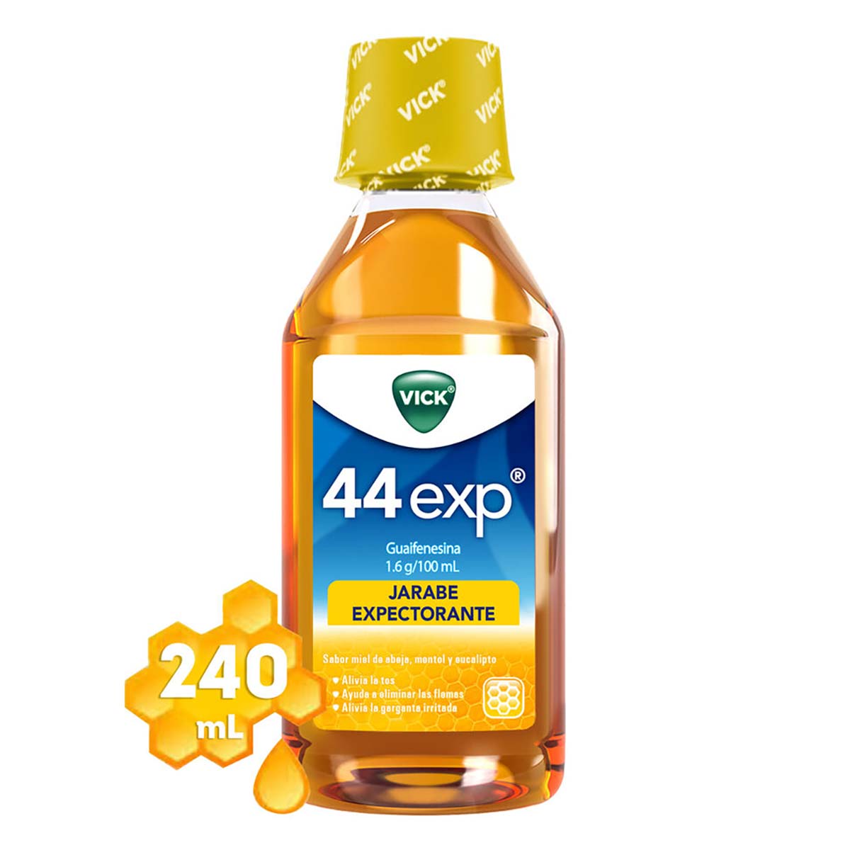 Jarabe Vick Miel 44 Expectorante 240ml | Chedraui