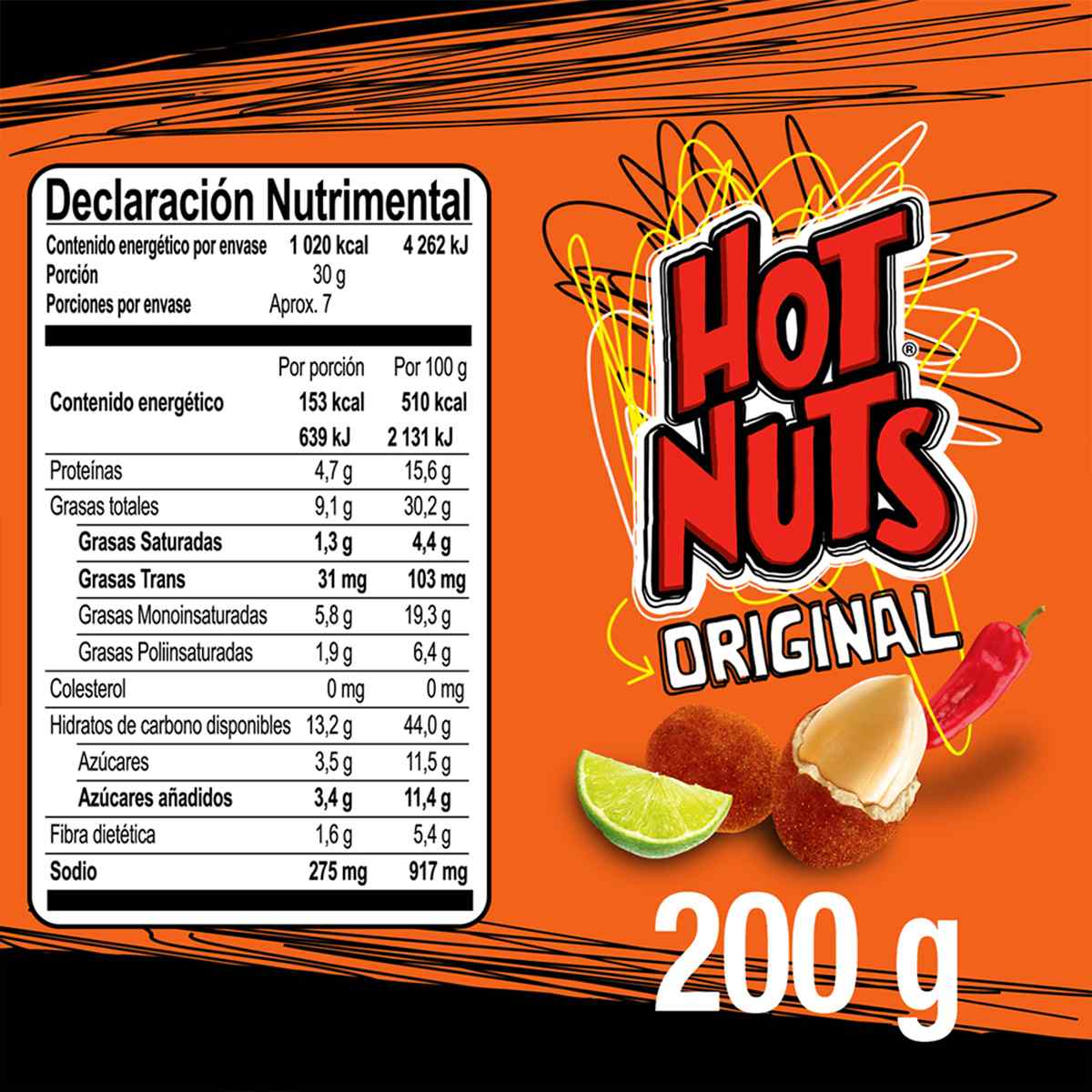 Cacahuates Barcel Hot Nuts Original 200g | Chedraui