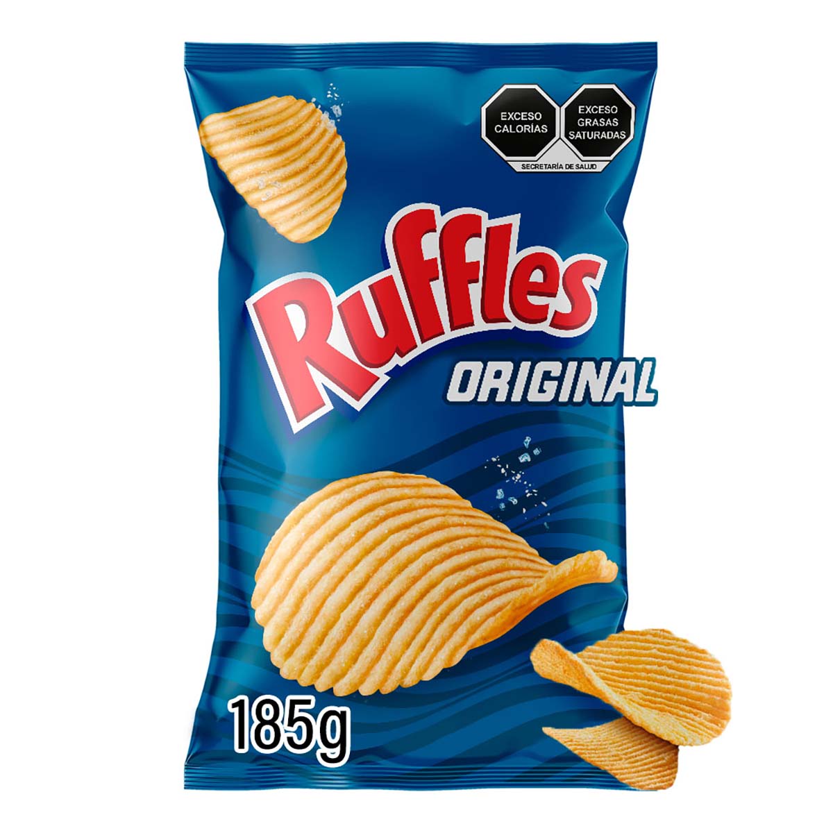 Papas Fritas Onduladas Sabor Queso Sabritas Ruffles 185g | Chedraui