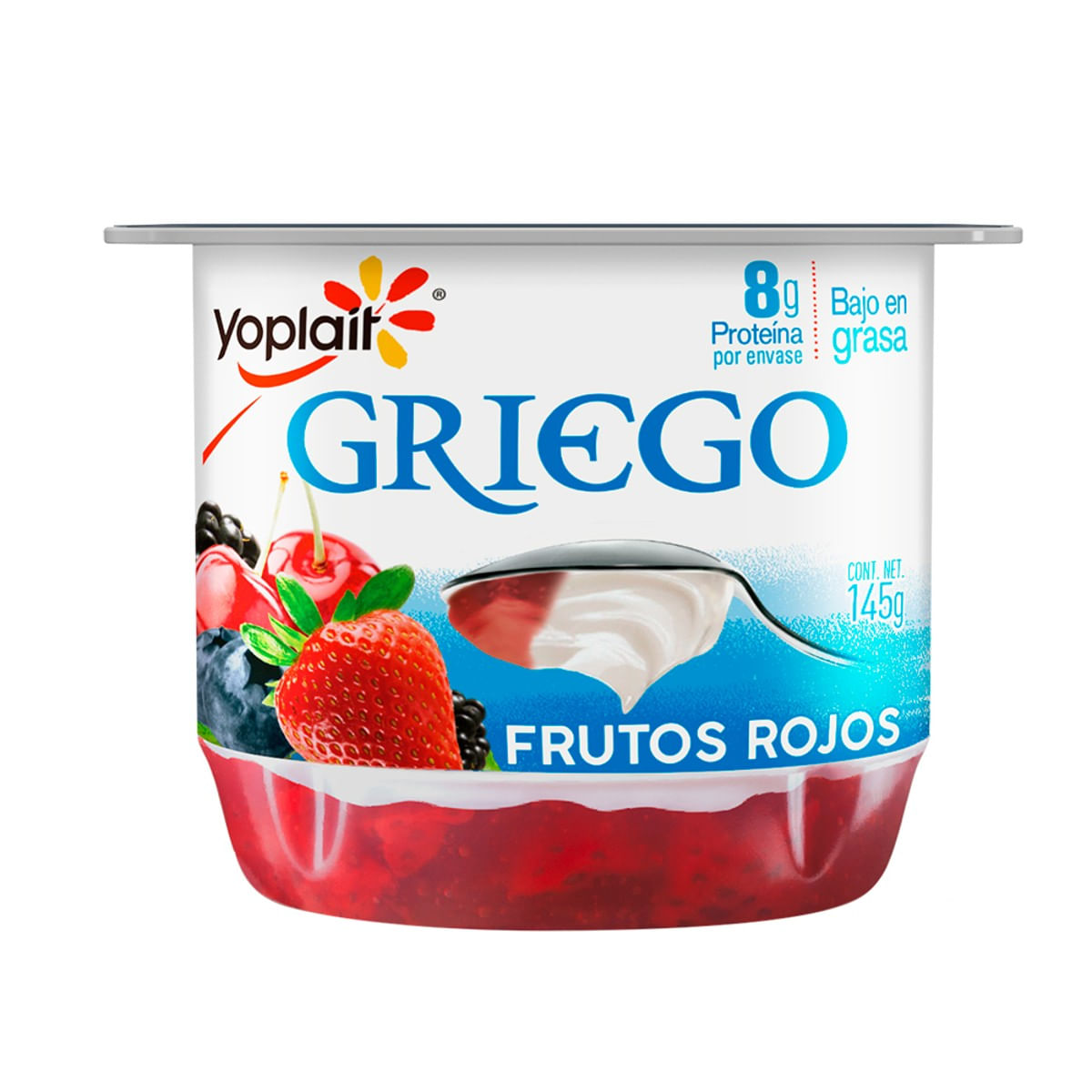 Yoghurt Yoplait Griego Batido Frutos Rojos 145g | Chedraui