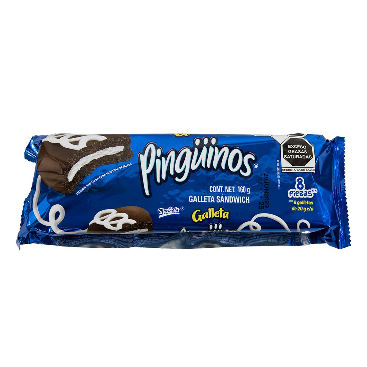 Galleta Marinela Pingüinos Tubo 160g | Chedraui