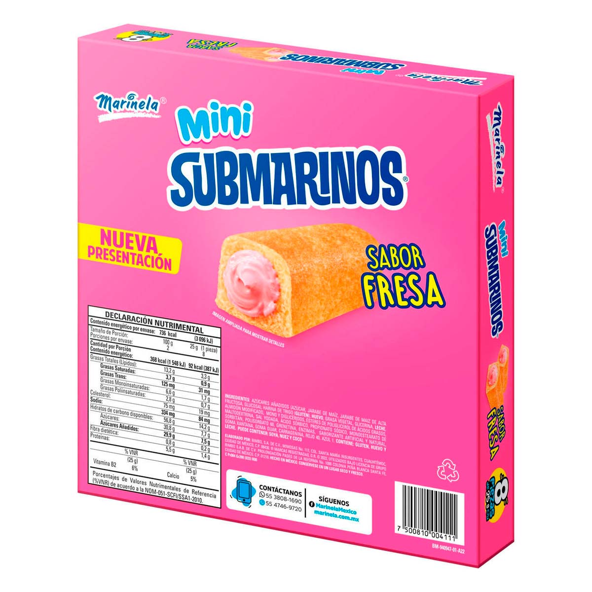 Mini Submarinos Marinela 200g | Chedraui