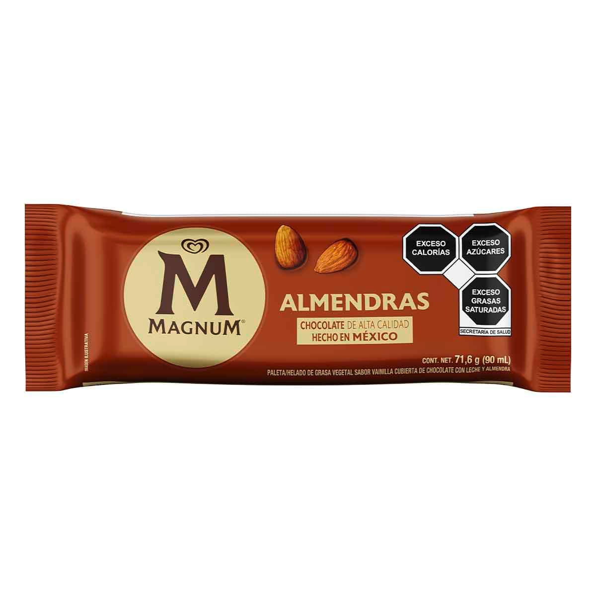 Paleta Helada Magnum Almendras 90ml | Chedraui