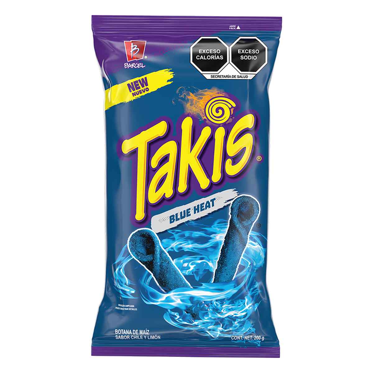 Botana Barcel Takis Blue Heat 200g | Chedraui