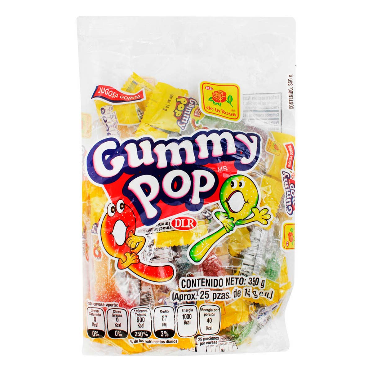 Gomas De La Rosa Gummy Pop 350g | Chedraui