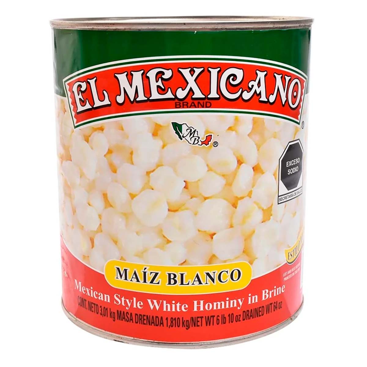 Maíz Pozole El Mexicano Lata 310g | Chedraui