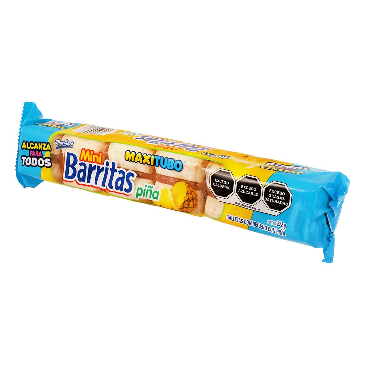Galletas Mini Barritas Piña Marinela 222g | Chedraui