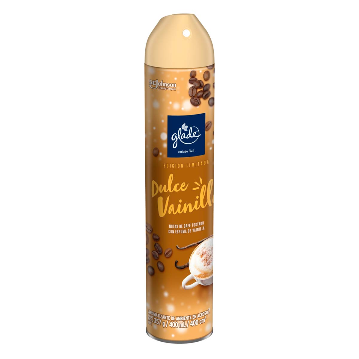 Aromatizante en Aerosol Glade Edición Limitada Dulce Vainilla 400ml | Chedraui