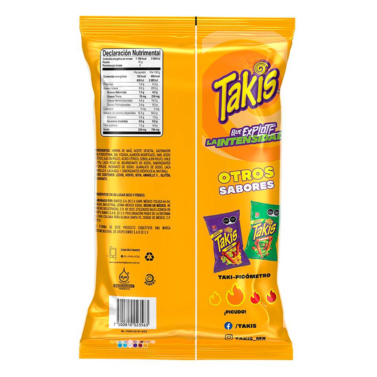 Botana Takis Salsa Brava 240g | Chedraui