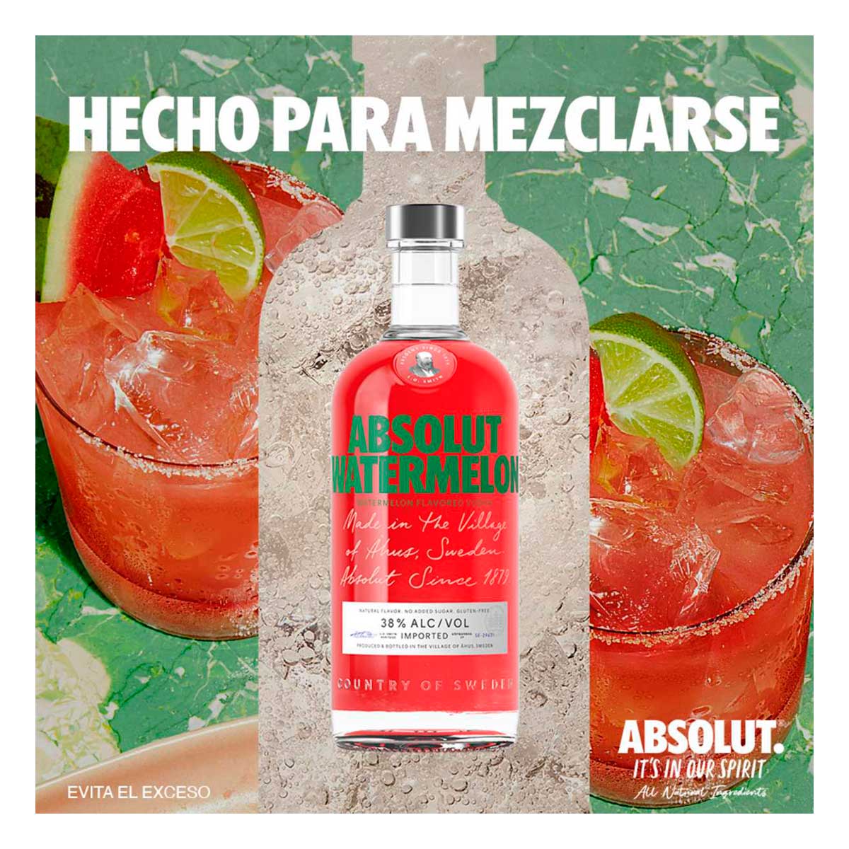 Vodka Absolut Sandia 750ml Chedraui