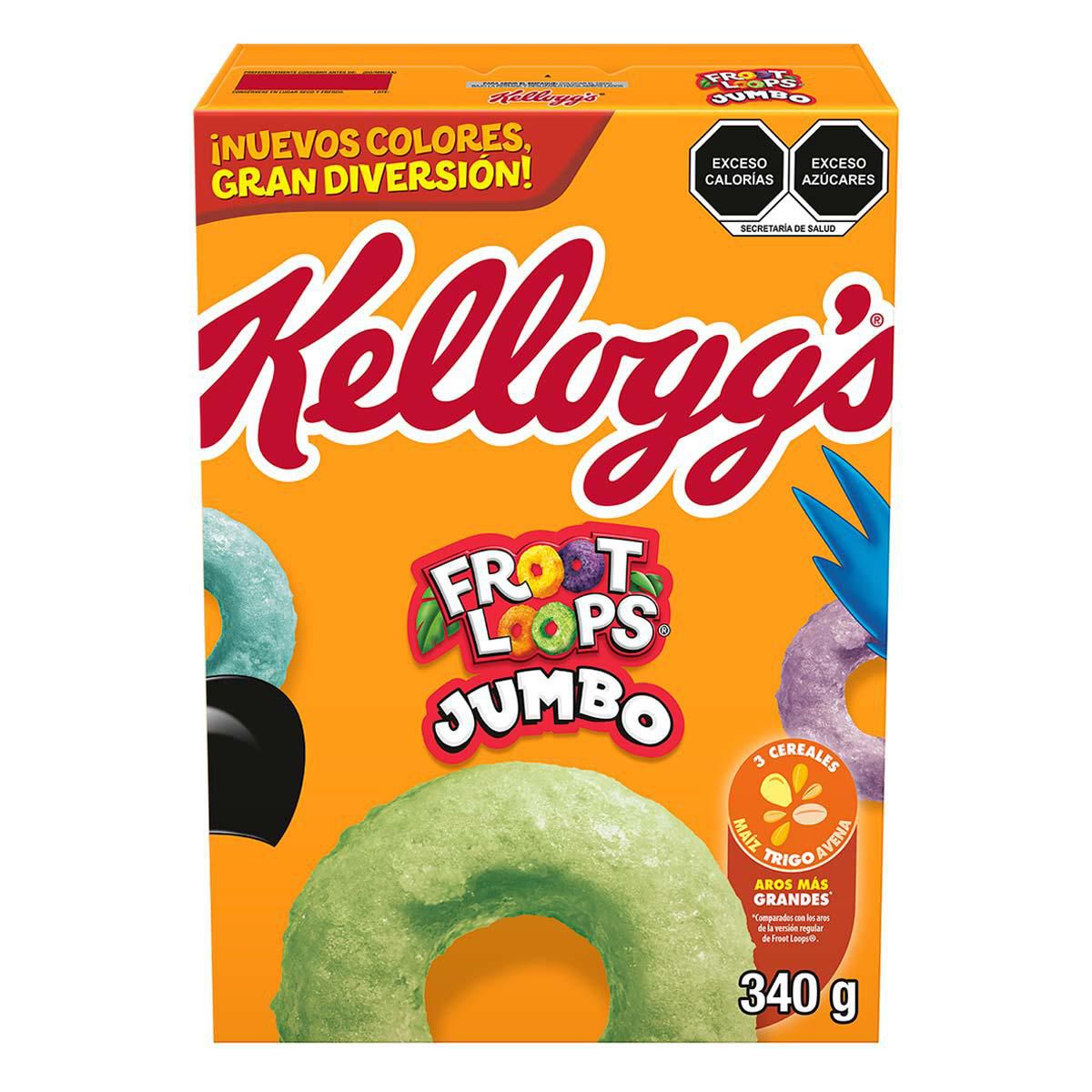 Cereal Kellogg's Froot Loops Jumbo 340g | Chedraui