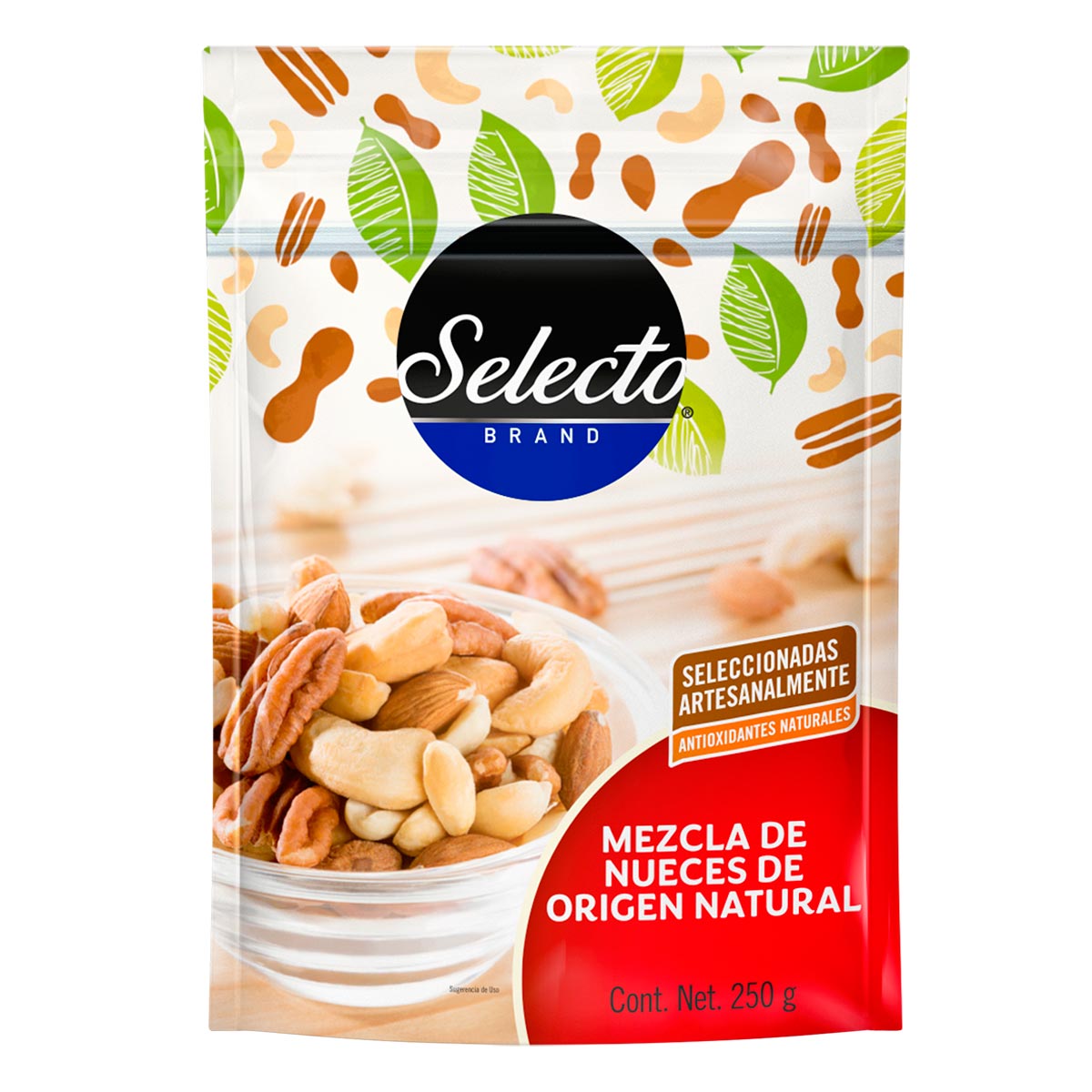 Mezcla de nueces de origen natural Selecto Brand 250g | Chedraui
