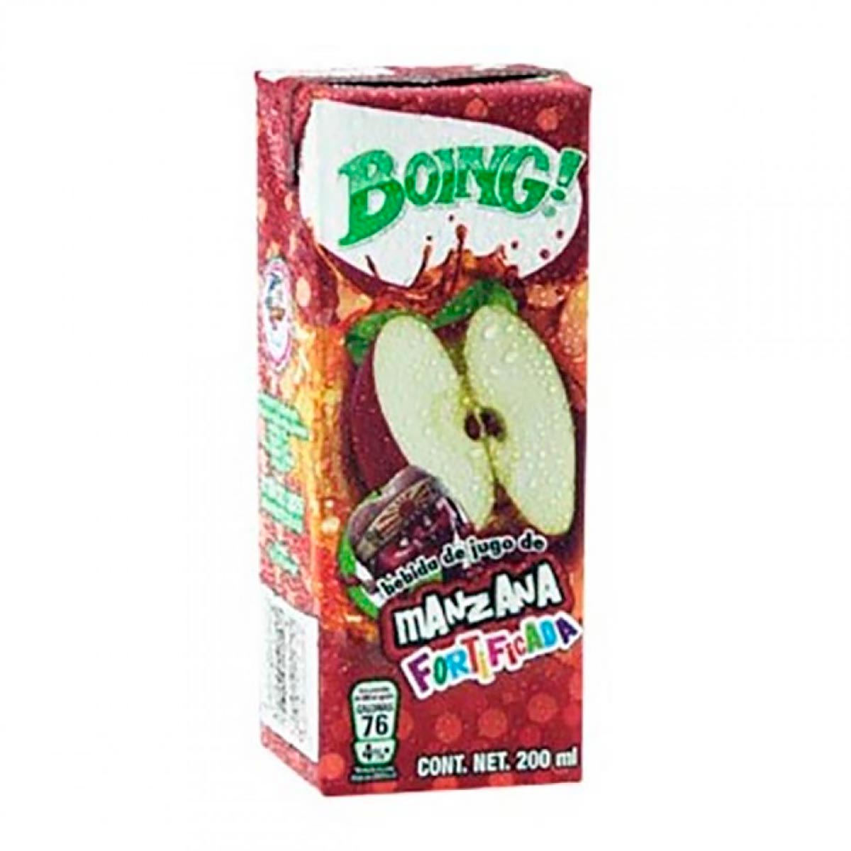 Bebida Boing con Jugo de Manzana Fortificada 200ml. | Chedraui