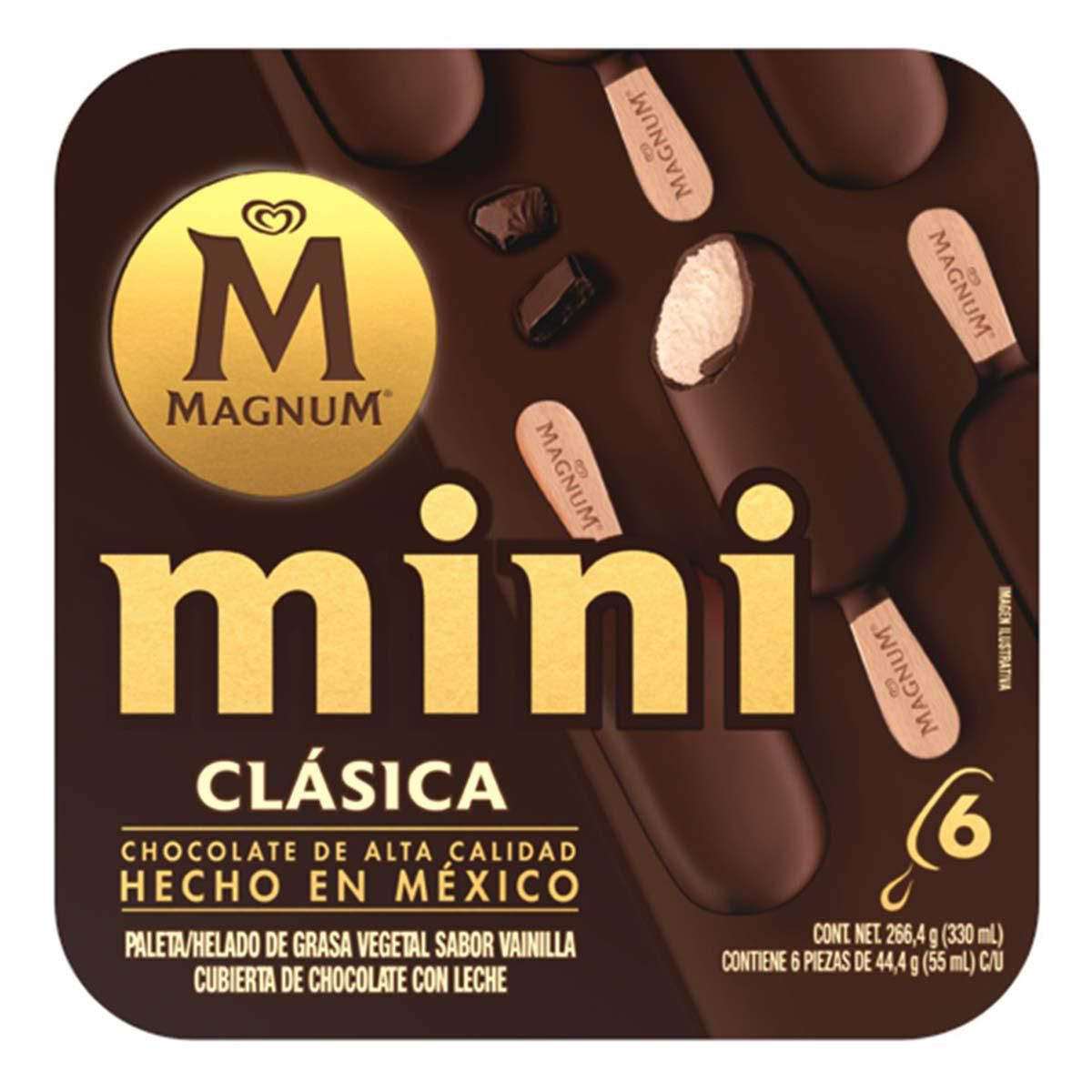 Paleta Helada Magnum Mini Clásica 6 x 55 ml | Chedraui