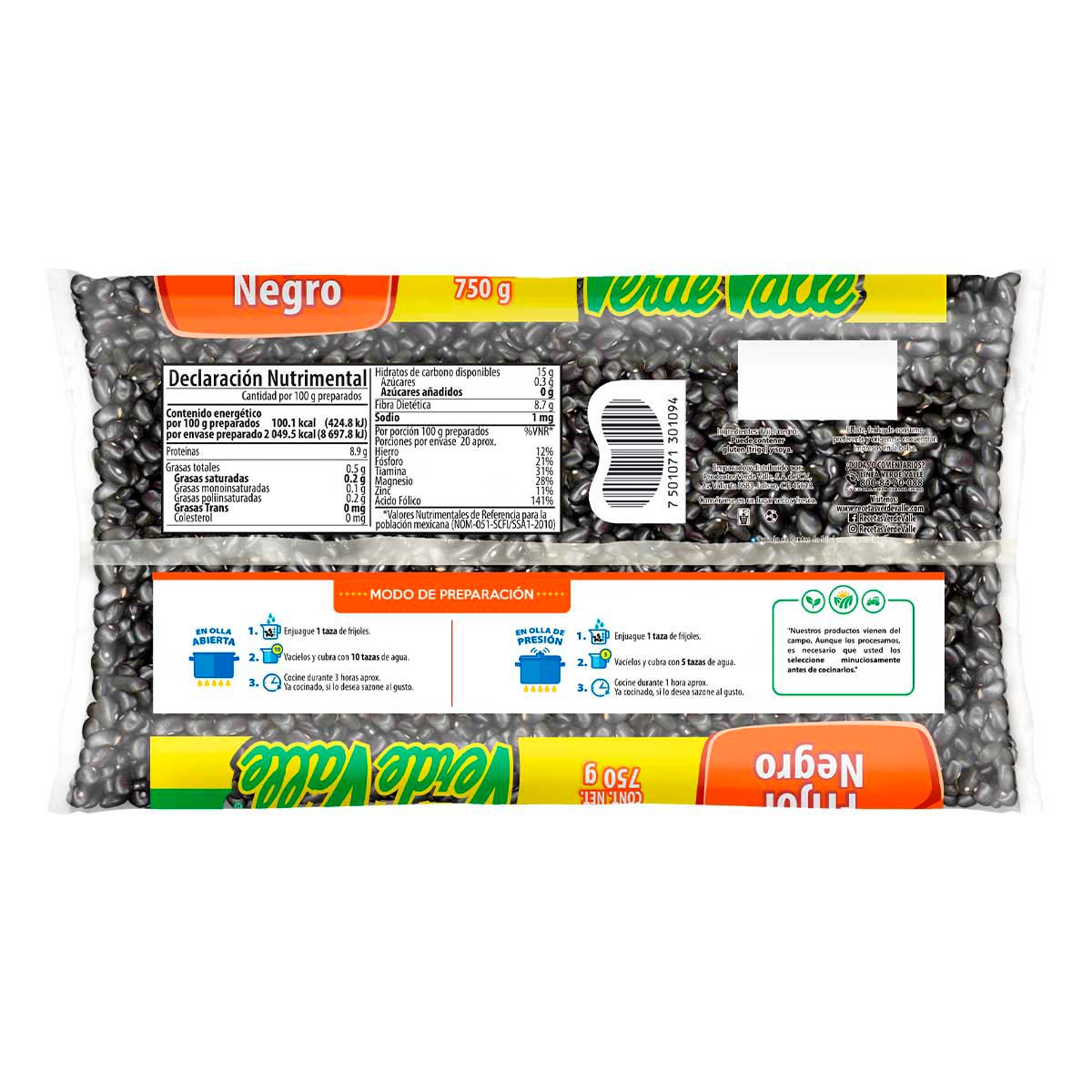 Frijol Verde Valle Negro Querétaro 750g Chedraui