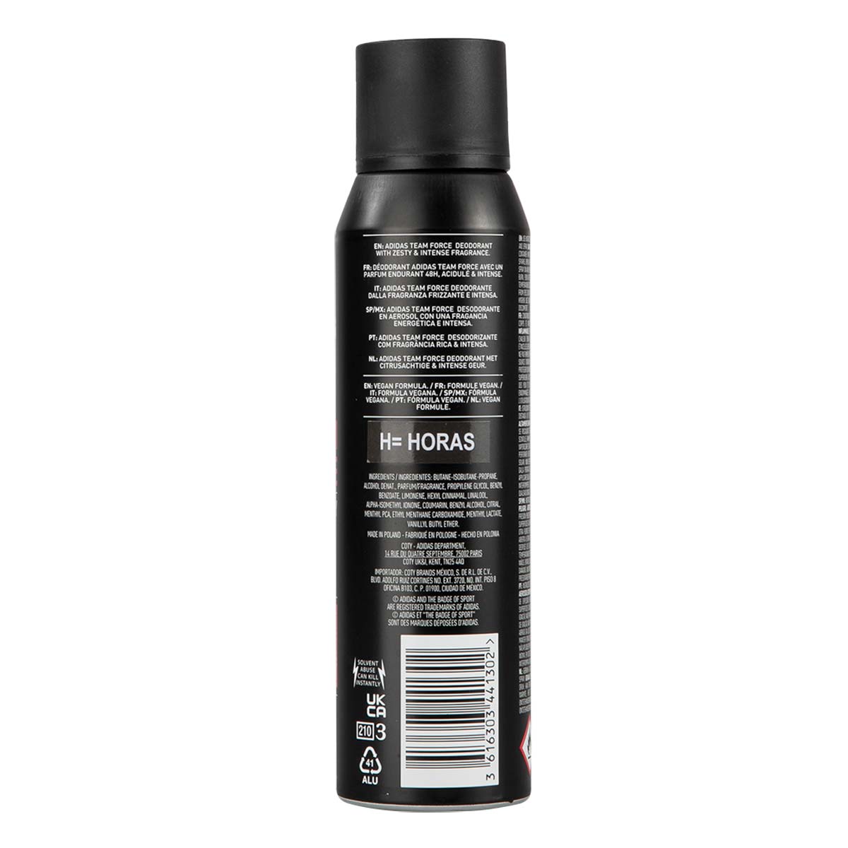 Desodorante Adidas Team Force Spray Hombre 150ml | Chedraui