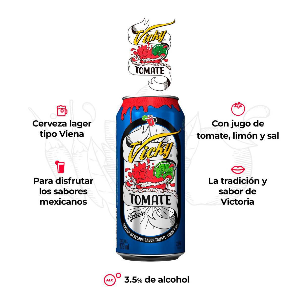 Cerveza Victoria Vicky Tomate 473ml | Chedraui